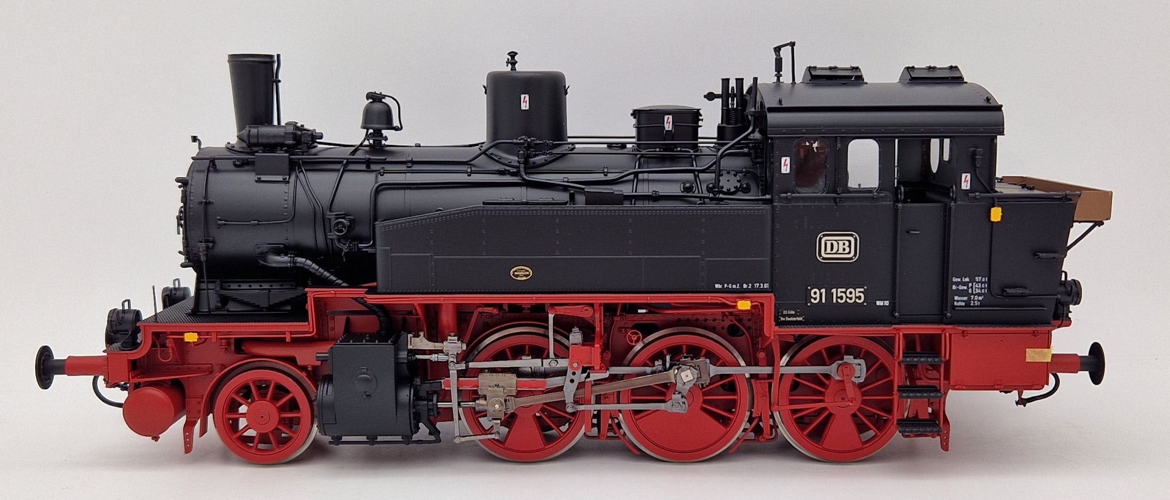 KM1 169107 - Dampflok BR 91 1595 DB IIIb Bw Krefeld - Spur 0