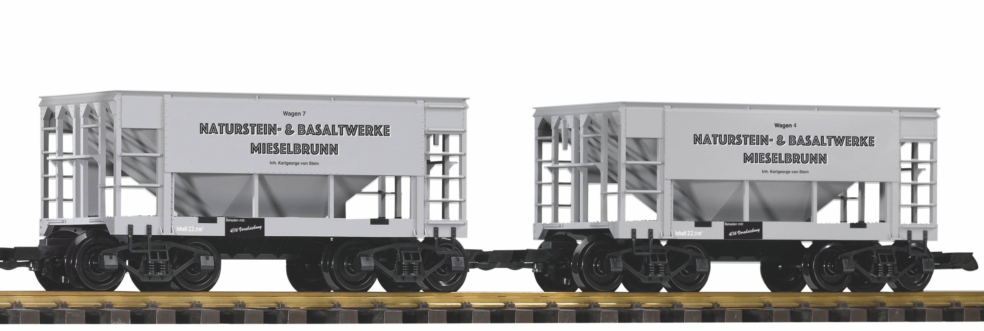 Piko 37151.2 - G- 2 Schüttgutwagen grau aus 37151 - Spur 2m